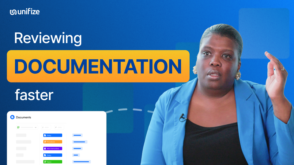 Reviewing documentation in half the time with Unifize